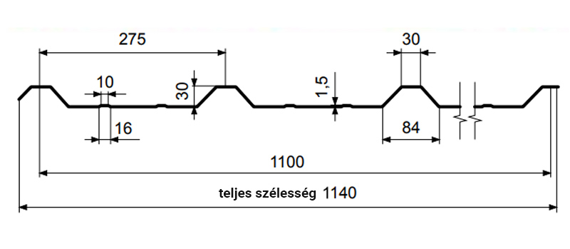 T30 - trapezoidal profile | Maslen